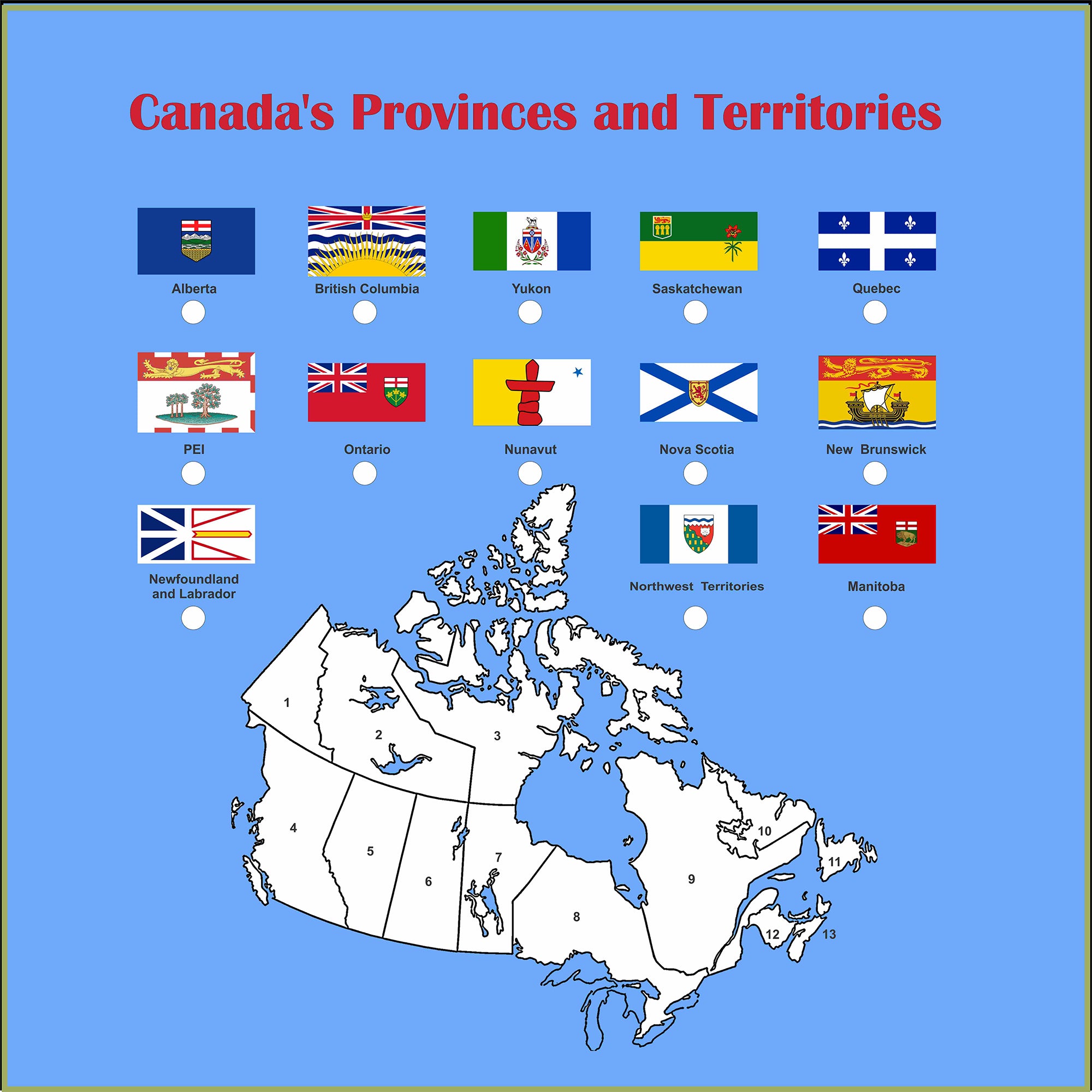 Canada's Provinces and Territories – LUDI 4 LIFE